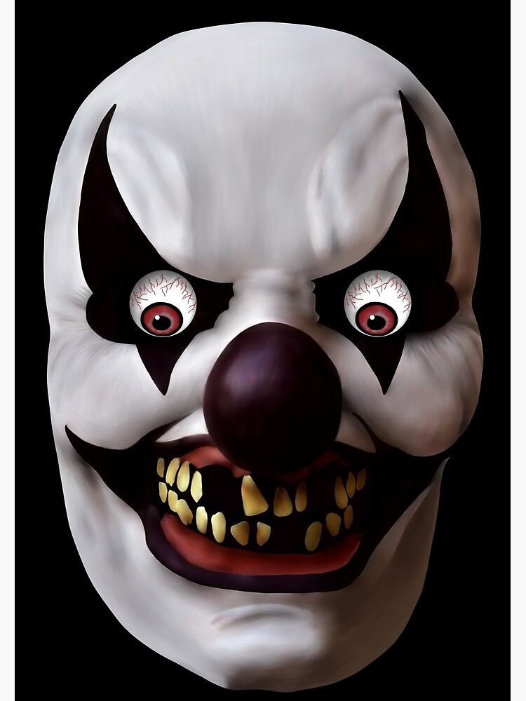 "Evil Clown from Hell" Poster for Sale by BURPdesigns | Redbubble