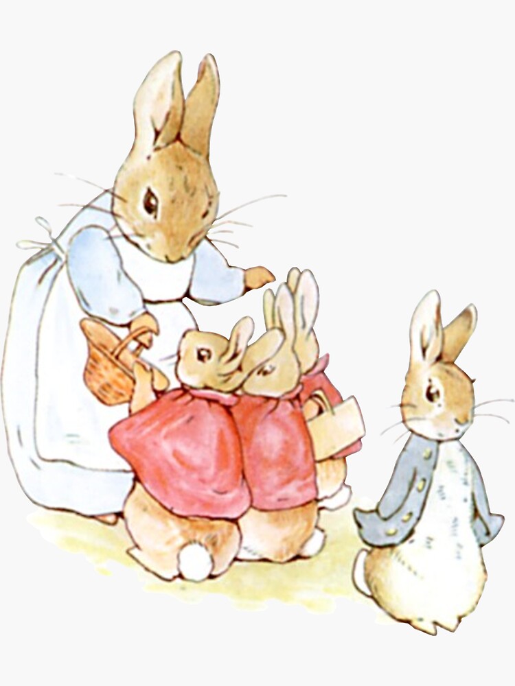 "Peter Rabbit" Sticker for Sale by AmyOlsen | Redbubble