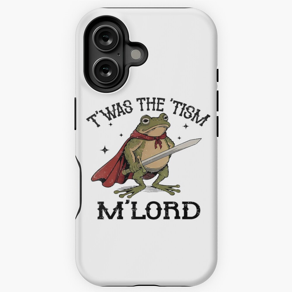 "Frog Wizard Meme T'was The 'Tism M'lord Autism Awareness" Sticker for ...