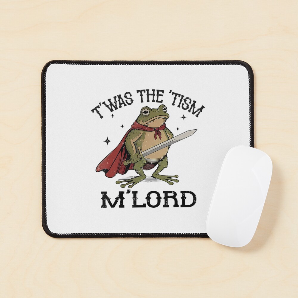 "Frog Wizard Meme T'was The 'Tism M'lord Autism Awareness" Sticker for ...