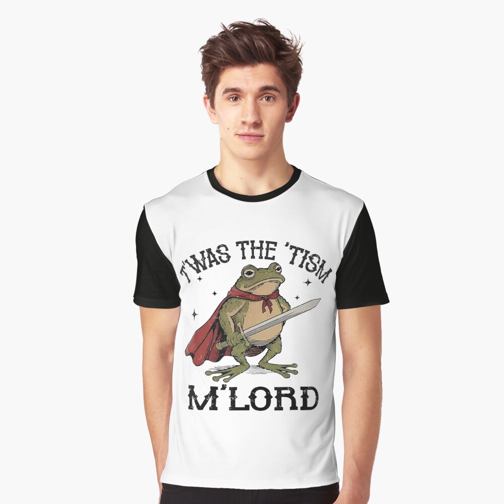 "Frog Wizard Meme T'was The 'Tism M'lord Autism Awareness" Sticker for ...