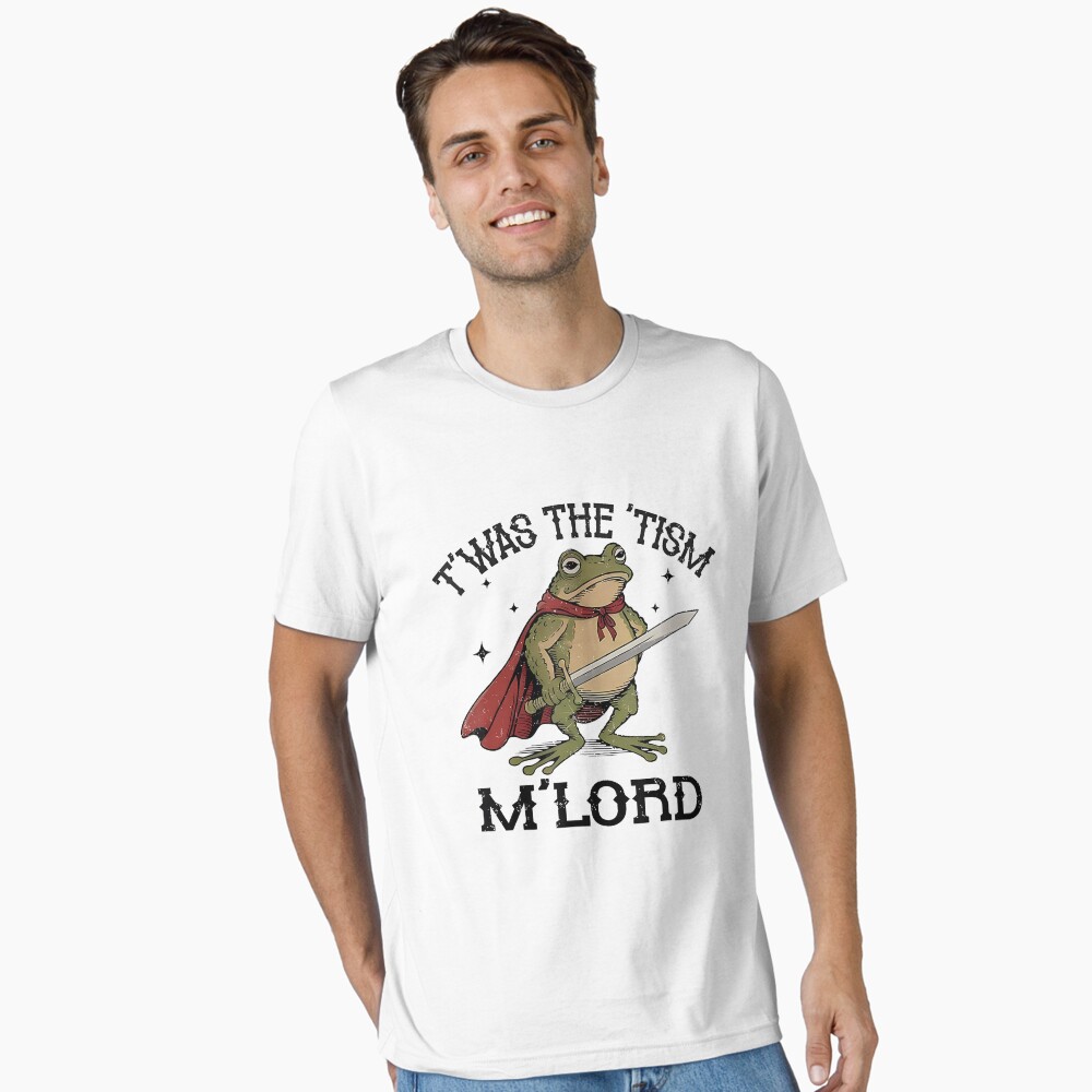 "Frog Wizard Meme T'was The 'Tism M'lord Autism Awareness" Sticker for ...
