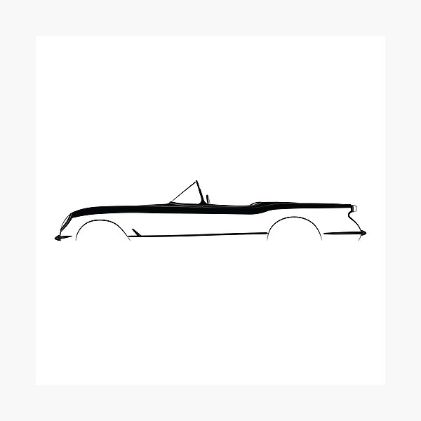 "Corvette C1-1953" Photographic Print for Sale by CarSketchStudio ...