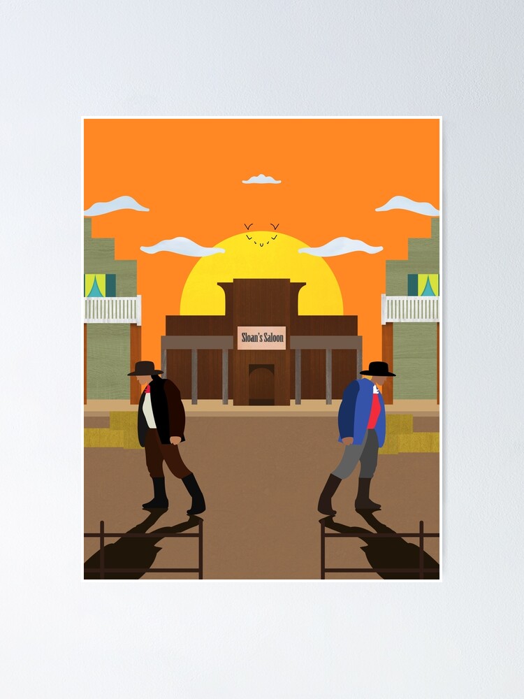 "Wild West Standoff" Poster for Sale by KrandomP | Redbubble