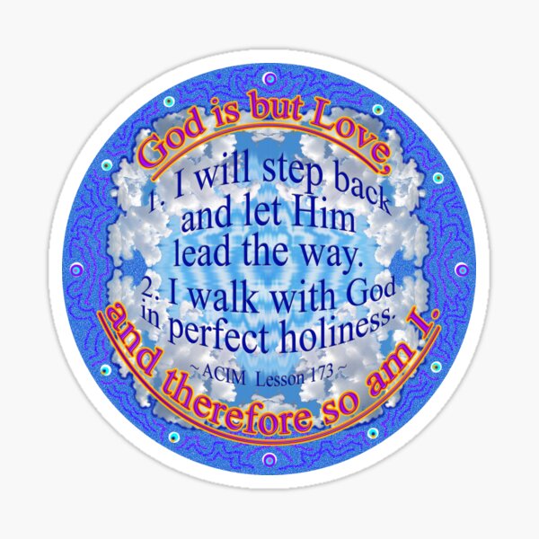 "Review LESSON 173" Sticker for Sale by ACIM-LOVE | Redbubble