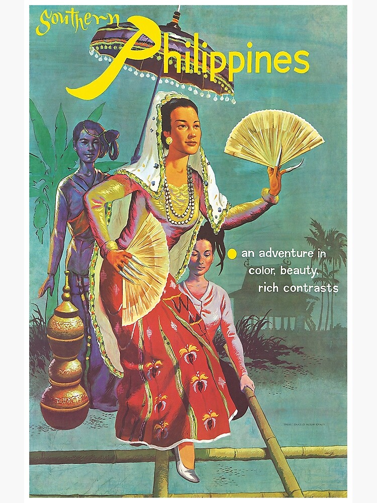 Philippines Vintage Travel Poster Premium Matte Vertical Poster sold by Linn Fritz | SKU ...