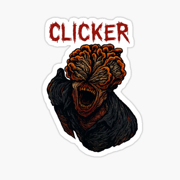 "Clicker" Sticker for Sale by Simply-Beard | Redbubble