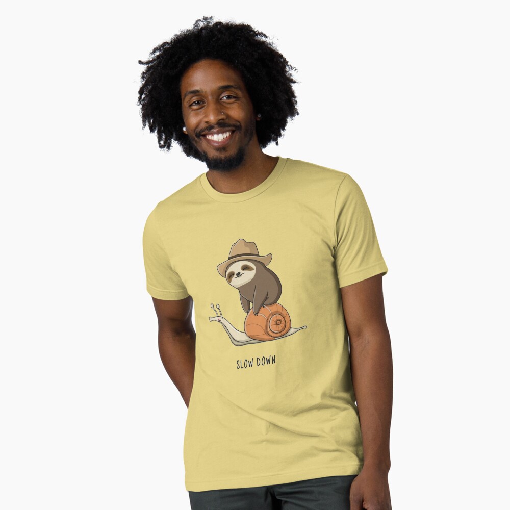 "sloth riding snail cowboy " Sticker for Sale by bukajart | Redbubble