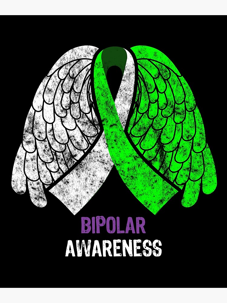 "Bipolar Awareness Ribbon Butterfly Vintage Mental Health Awareness ...