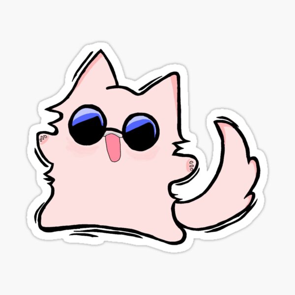 "GOJO CAT!" Sticker by Desingalejandro | Redbubble