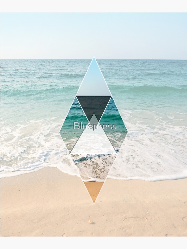 "Sea Beach Geometry" Canvas Print by Bluepress | Redbubble