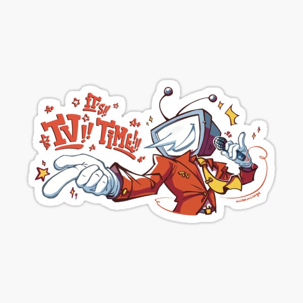 "It's TV Time! - Tenna Deltarune" Sticker by miroimirage | Redbubble