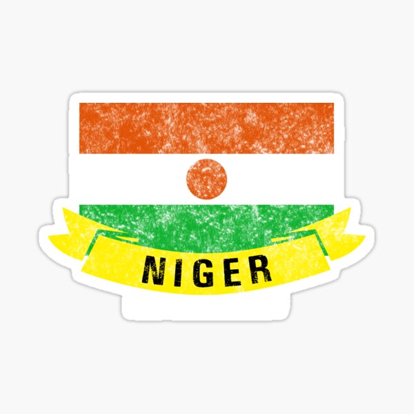 "Niger Independence Day Vintage Flag Niger" Sticker by CreativeStrike ...
