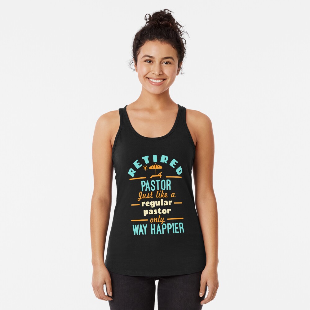 "Retired Pastor Preacher Retirement Funny Happier" Greeting Card for ...