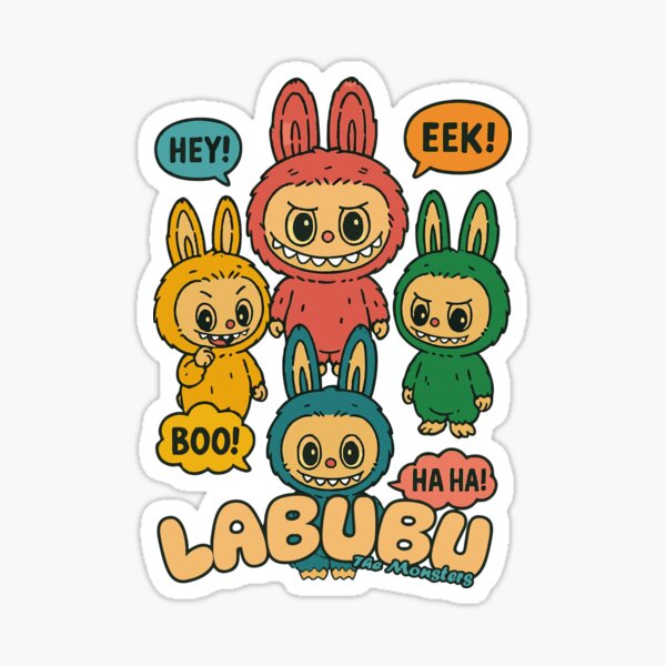 "LABUBU Mischief in Style" Sticker for Sale by Opine | Redbubble