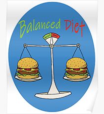 Balanced Diet Posters | Redbubble