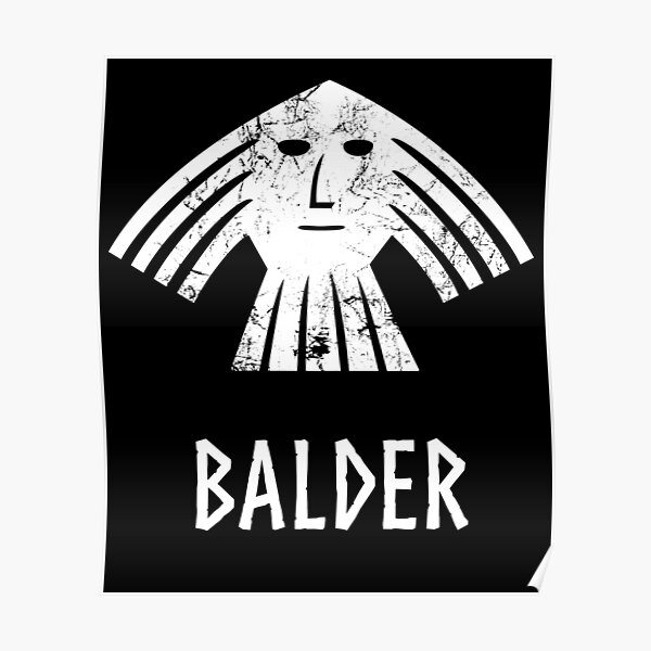 "Balder Viking Norse God" Poster by jutulen | Redbubble