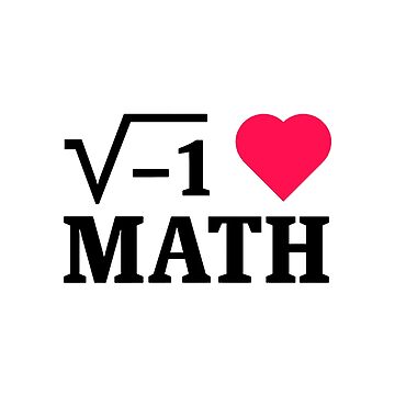 "i love math" Sticker for Sale by Vaw01 | Redbubble