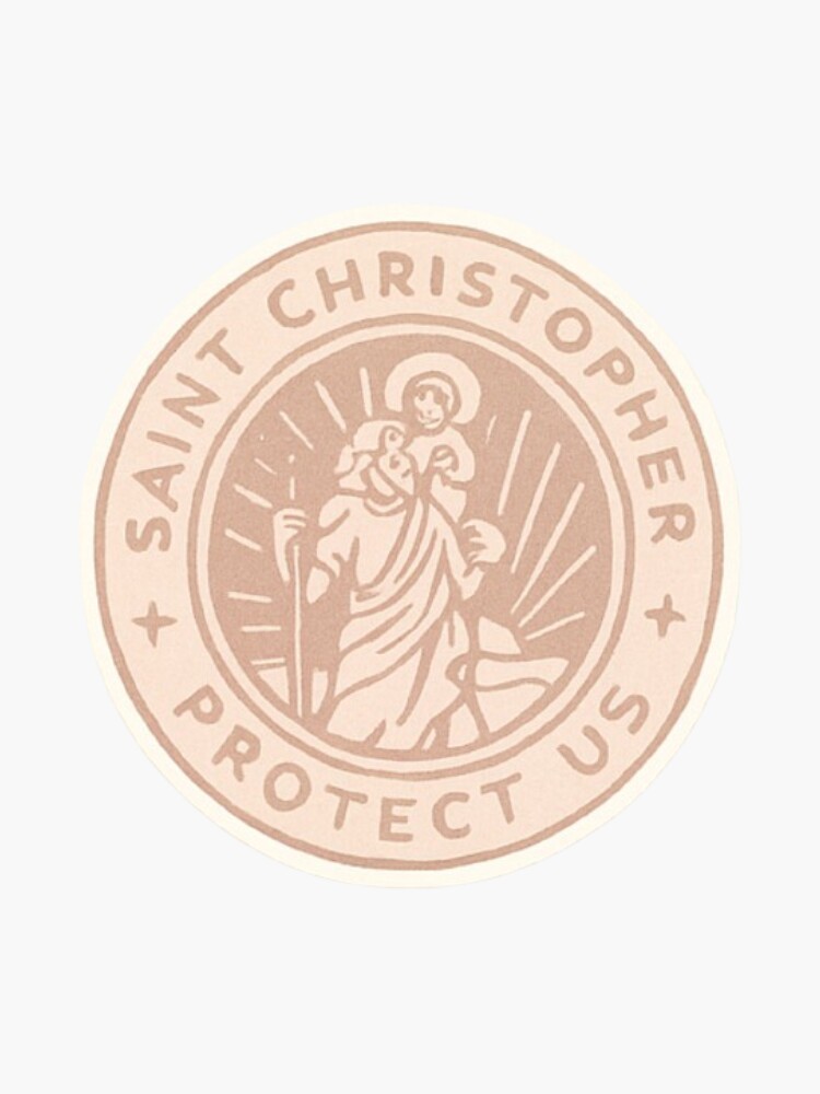 "Saint Christopher" Sticker for Sale by RachelPap | Redbubble