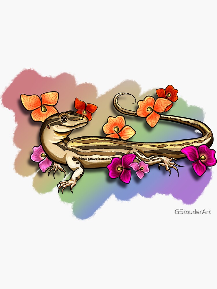 "New Mexico Whiptail Pride" Sticker for Sale by GStouderArt | Redbubble