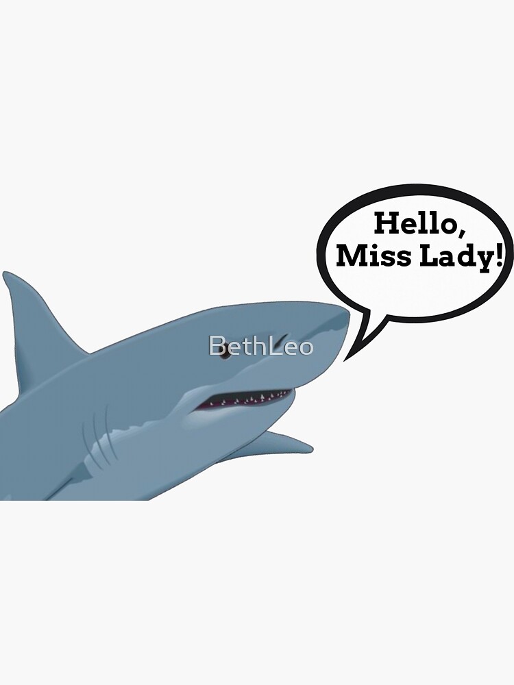 "Hello Miss Lady!" Sticker by BethLeo | Redbubble