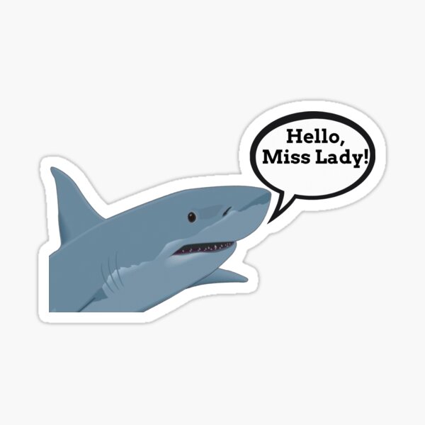 "Hello Miss Lady!" Sticker by BethLeo | Redbubble