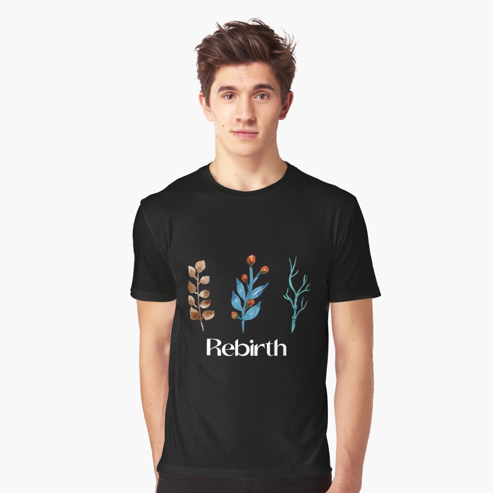 "Rebirth Watercolor Botanical Leaves Branches Art" Sticker for Sale by ...