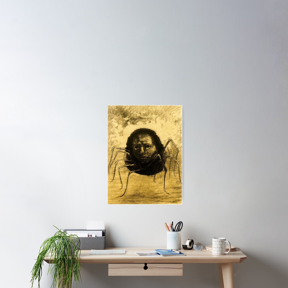 "HD The crying spider, by Odilon Redon (1881) High Definition" Poster ...