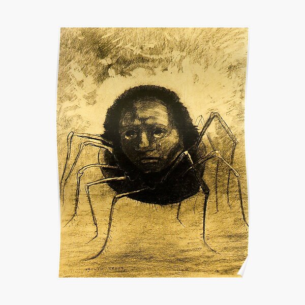 "HD The crying spider, by Odilon Redon (1881) High Definition" Poster ...