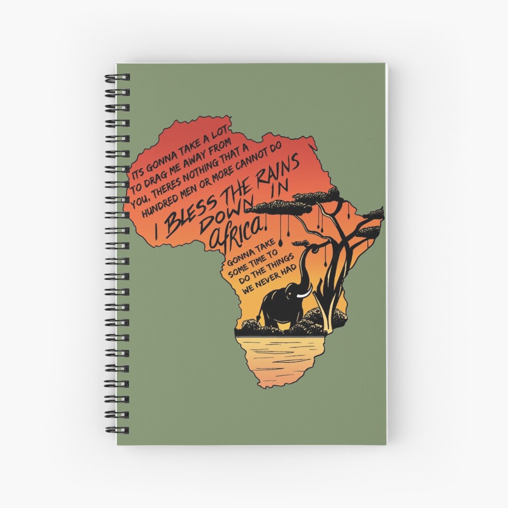 ""Africa"" Spiral Notebook for Sale by LinaRamsay | Redbubble