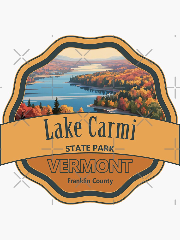 "Lake Carmi State Park, Franklin County, Vermont" Sticker for Sale by ...
