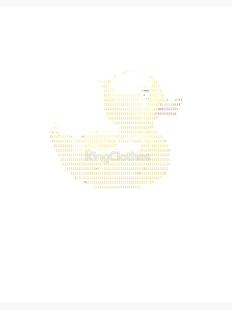 "ASCII Rubber Ducky" Art Board Print for Sale by KingClothes | Redbubble