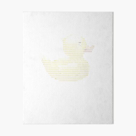 "ASCII Rubber Ducky" Art Board Print for Sale by KingClothes | Redbubble