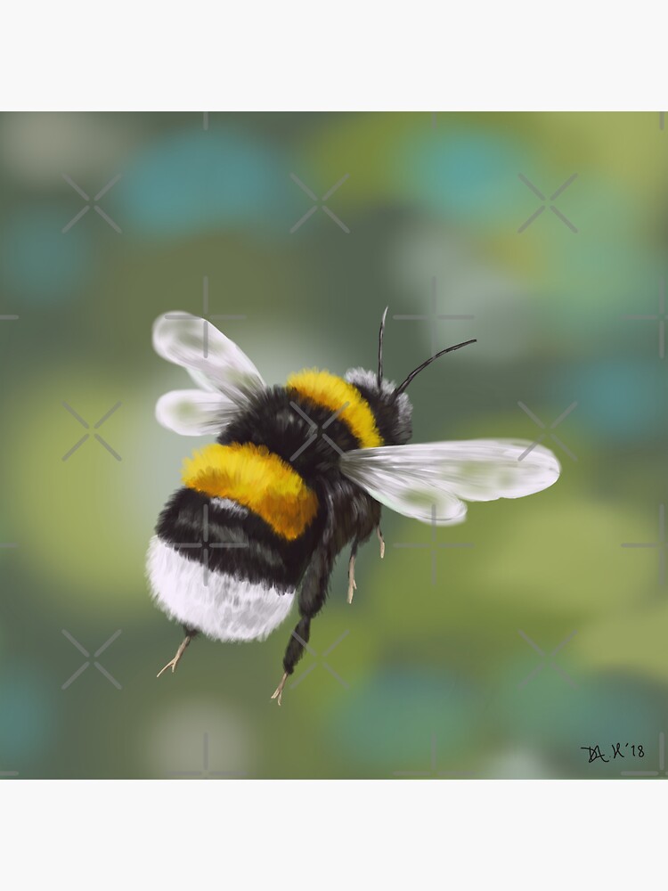 "Flying Bumblebee " Sticker for Sale by Debbee75 | Redbubble