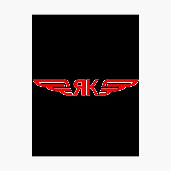 "Yakovlev Aircraft Logo" Photographic Print for Sale by warbirdwear ...