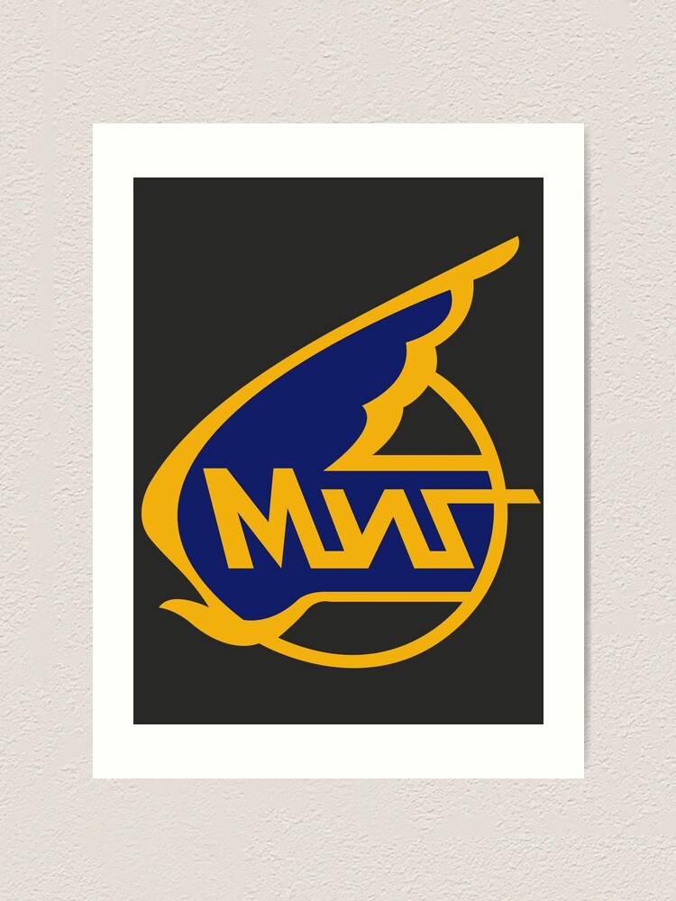"Mikoyan-Gurevich (Russian Aircraft Corporation MiG) Logo" Art Print by ...