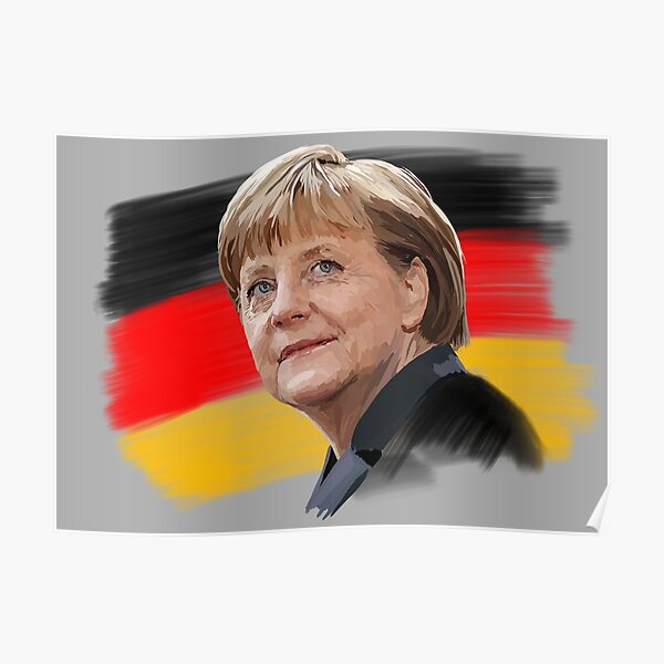 "Angela Merkel" Poster for Sale by sibosssr | Redbubble