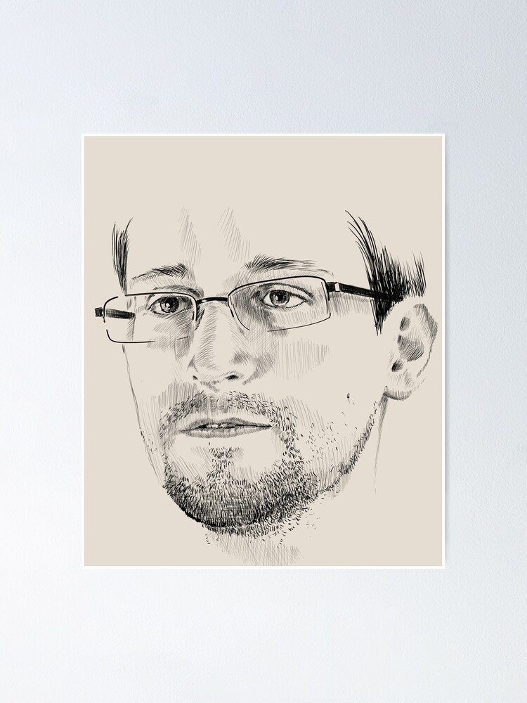 "Edward Snowden" Poster by sibosssr | Redbubble