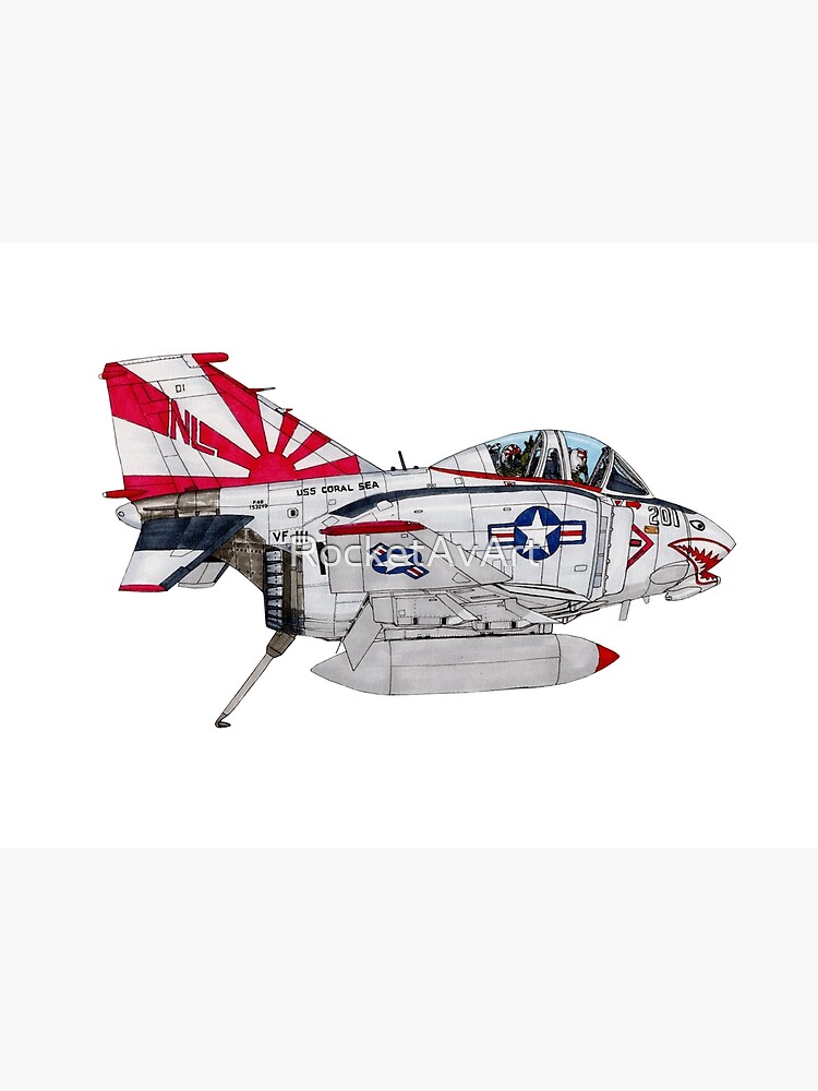 "F-4B Phantom II cartoon" Poster for Sale by RocketAvArt | Redbubble