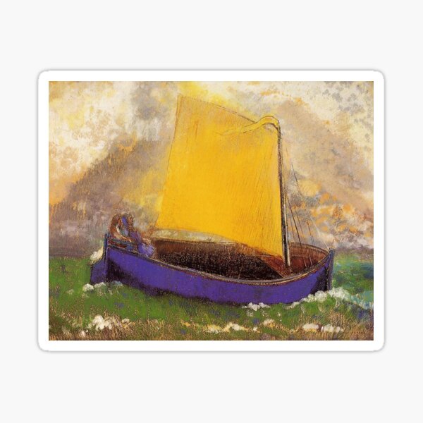 "HD The Mysterious Boat , by Odilon Redon (1892) High Definition ...