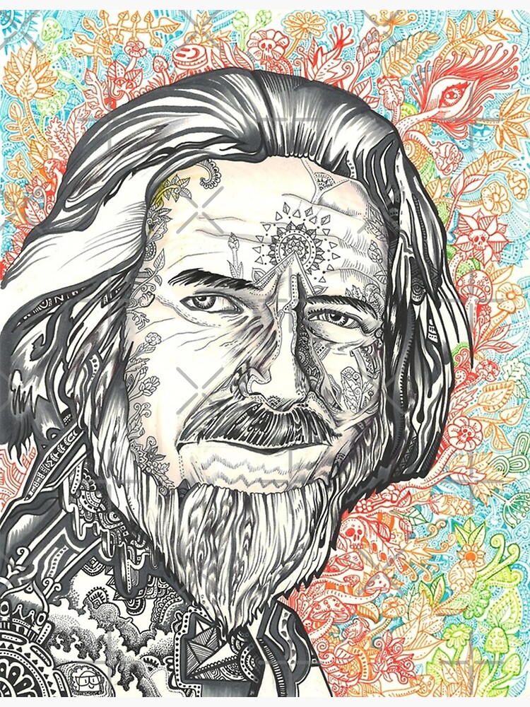 "Alan Watts Art" Sticker for Sale by Desire-inspire | Redbubble