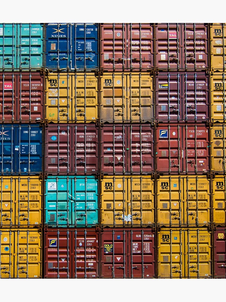 "Stacked Cargo" Poster for Sale by PictureEyes | Redbubble