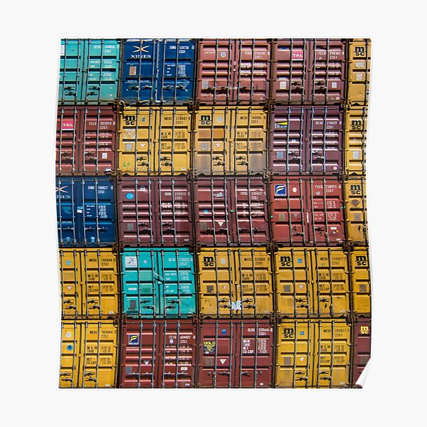 "Stacked Cargo" Poster for Sale by PictureEyes | Redbubble