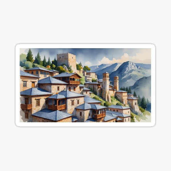 "Gjirokastër, Albania – Artistic design of a historic Balkan city ...