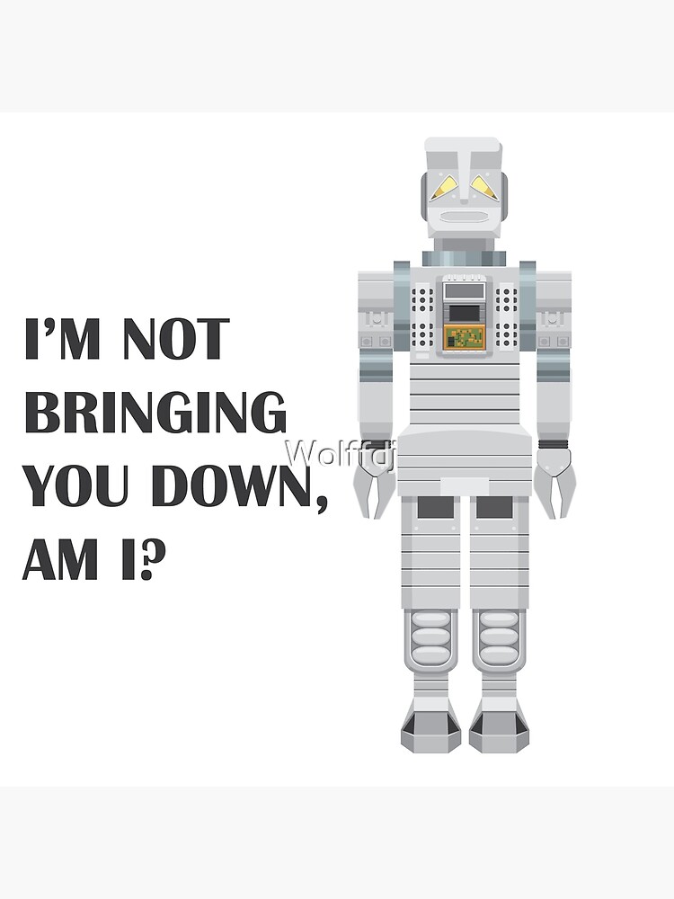 "Marvin the Paranoid Android" Poster for Sale by Wolffdj | Redbubble