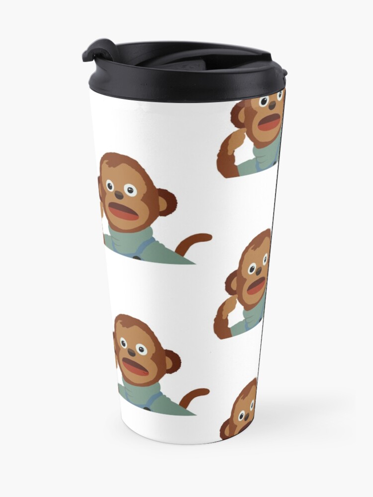 "Kento Shocked Monkey Meme" Travel Coffee Mug by cucuy | Redbubble