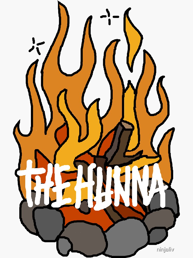 "the hunna" Sticker for Sale by ninjaliv | Redbubble