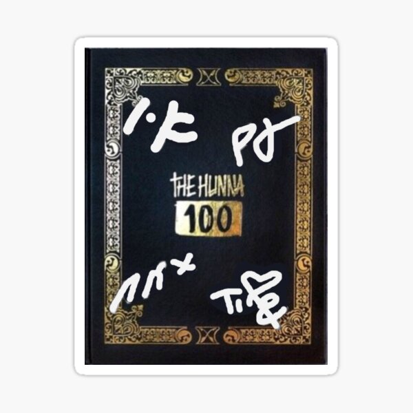 "The Hunna" Sticker for Sale by ninjaliv | Redbubble