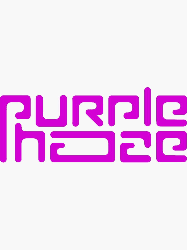 "Purple Haze (clean)" Sticker for Sale by ginsunuva | Redbubble
