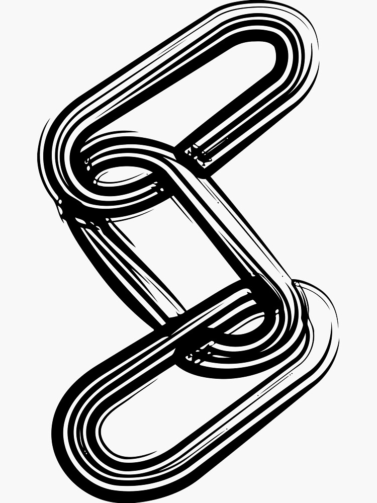 "Chain Links" Sticker for Sale by Reethes | Redbubble